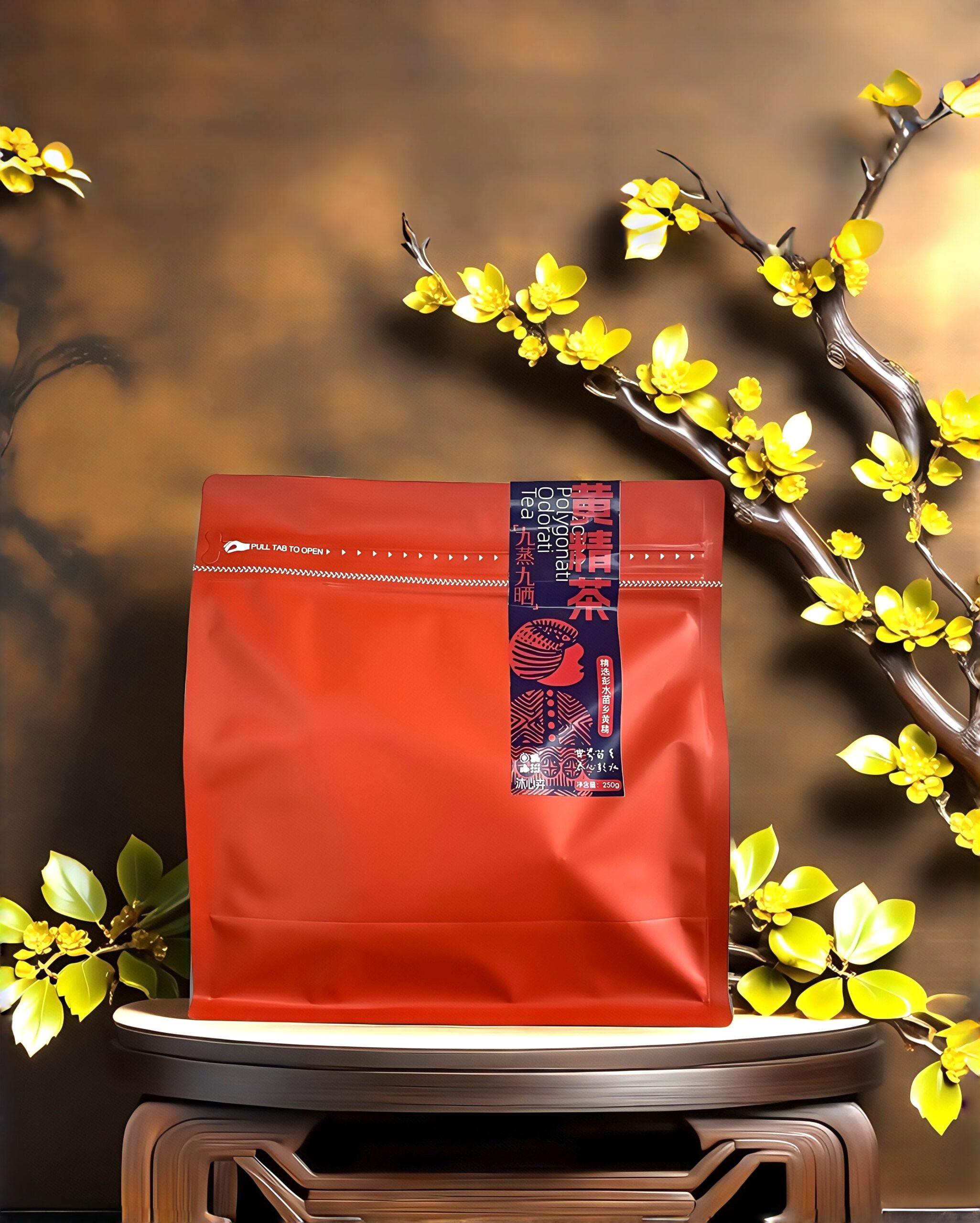 Nine steamed nine sun yellow essence tea (bagged)